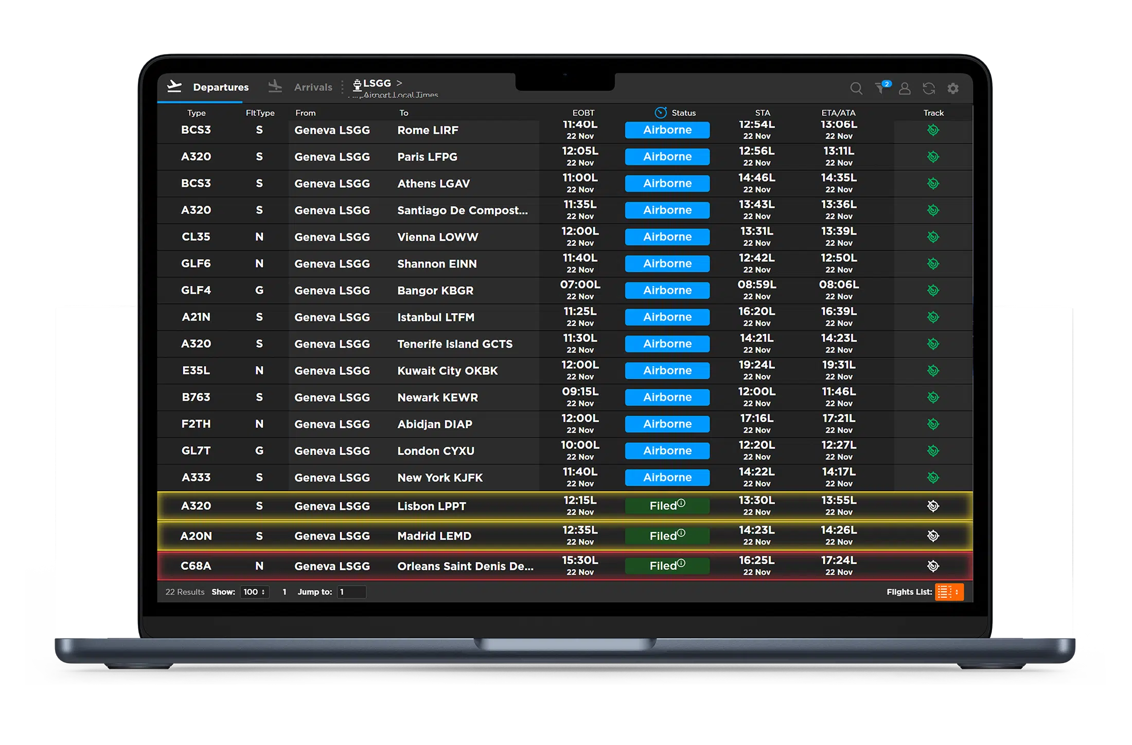 FlightBoard | Advanced Aircraft Fleet Tracking Tool